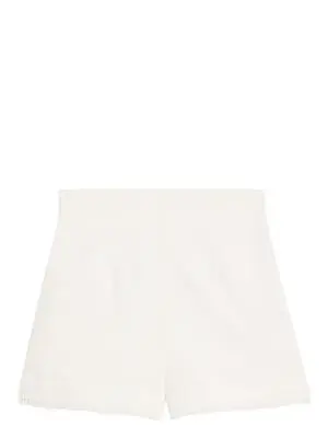 Zimmermann Crochet-trimmed Cotton-piqué Shorts - White