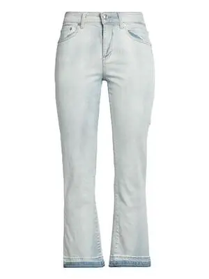 DEPARTMENT 5 Boot-cut Jeans With Fringed Hem - Blue
