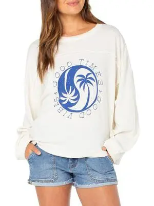 Roxy Changing Tides Graphic T-shirt - Cloud Dancer