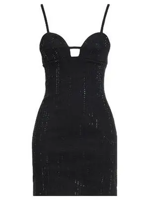 DONDUP Mini Dress In Organic Cotton Blend - Black