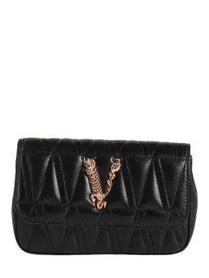 Versace Small Lambskin Handbag - Black