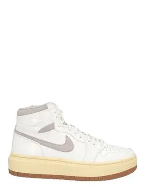Nike Leather High-top Sneakers - White