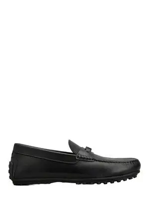 TOD'S City Gommino Loafers With Metal Detail - Black