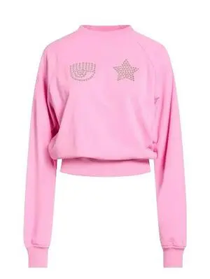 CHIARA FERRAGNI Sweatshirt In Light Cotton And Polyester - Pink
