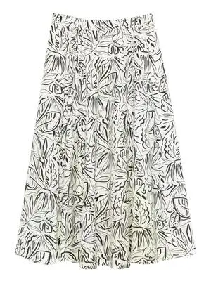 Aspesi Patterned Skirt - White