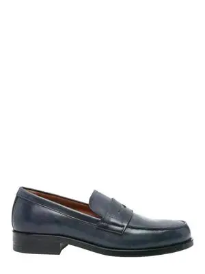 NEROGIARDINI Penny Leather Loafers - Blue