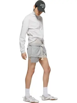 Acne Studios Zip-up Sweatshirt - Pale Grey Melange