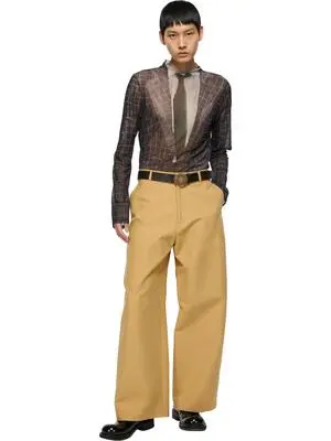 Acne Studios Satin Trousers - Sand Beige