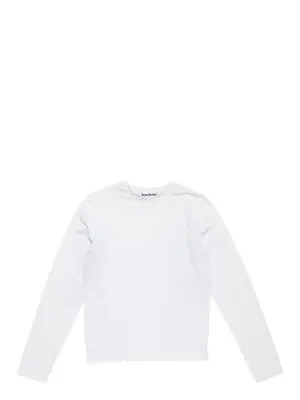 Acne Studios Face Logo T-shirt Optic White