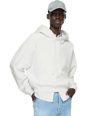 Acne Studios Rubber Stamp Logo Hoodie - Ice White