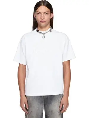 Acne Studios Embroidered Logo T-shirt - Optic White