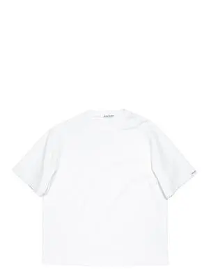 Acne Studios Satin Logo T-shirt - Relaxed Optic White