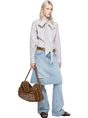 ACNE STUDIOS Striped Blouse With Scarf