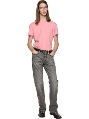 Acne Studios T-shirt - Regular Fit Tango Pink