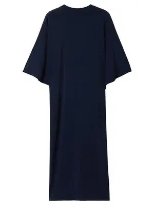 HOUSE OF DAGMAR Jersey Kimono Maxi Dress - Navy Blue