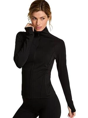 Victoria's Secret Vsx Elevate™ Full-zip Jacket - Black