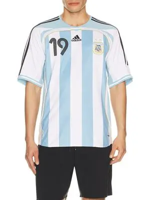 ADIDAS ORIGINALS Afa Argentina Home 2006 Messi 19 World Cup Jersey - White