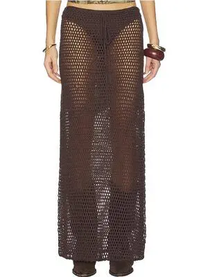 Superdown Amelia Maxi Skirt - Brown
