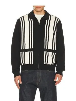 Obey Matt Zip Up Sweater - Black Multi