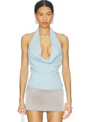 NAKEDVICE The Emma Top - Powder Blue