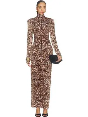 CAMILA COELHO Evita Maxi Dress - Leopard