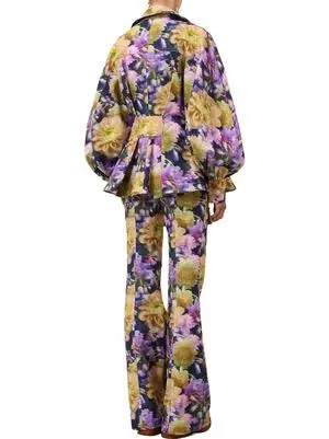 ZIMMERMANNWEAR Luna Printed Drill Jacket - Violet Dahlia