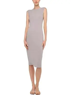 Norma Kamali Midi Sleeveless Dress - Grey