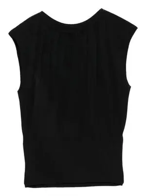 Liviana Conti Gathered Top - Black