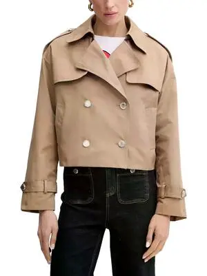 MORGAN Double-breasted Jacket - Neutrals