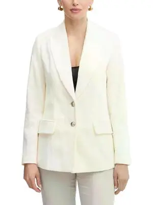 MORGAN Buttoned Corduroy Blazer - Neutrals