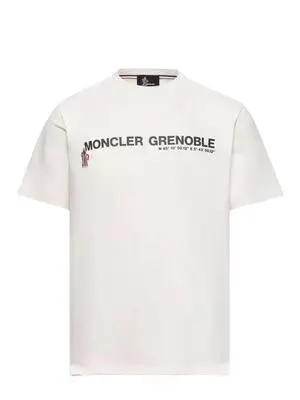 Moncler Print T-shirt - Neutrals