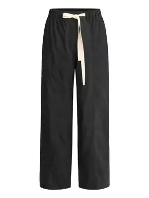 LEE MATHEWS Tie-waist Trousers - Black