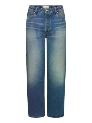 FRAME Faded Straight Leg Jeans - Blue