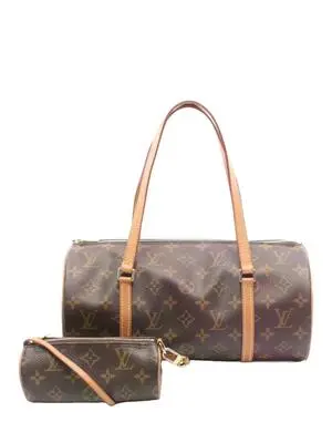 LOUIS VUITTON 2003 Monogram Papillon 30 Handbag - Brown