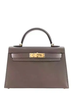 HERMÈS 2019 Mini Epsom Kelly Sellier II 20 Satchel
