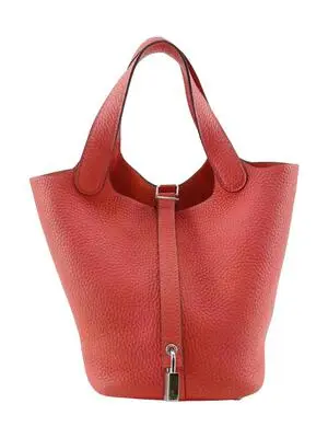 Hermès Clemence Picotin Lock 18 Handbag - Pink