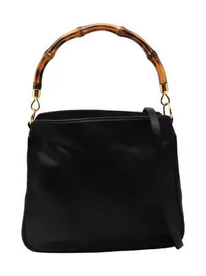 Gucci 20th Century Bamboo Satchel - Black