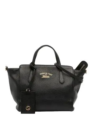 Gucci 2016-2026 Mini Leather Swing Satchel - Black