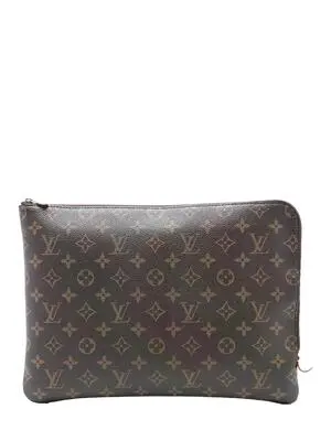 LOUIS VUITTON 2017 Monogram Etui Voyage Mm Clutch - Brown