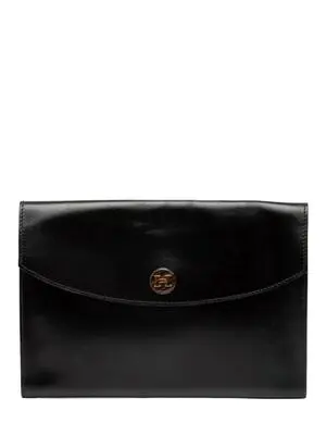 Hermès 1988 Box Calf Pochette Rio Clutch Bag - Black