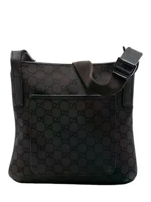 Gucci Gg Canvas Crossbody Bag - Brown