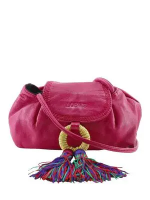 Loewe 2010-2026 Mini Nappa Tassel Crossbody Bag - Pink