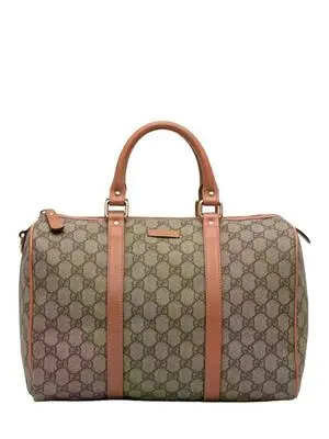 Gucci Gg Supreme Joy Boston Bag - Brown