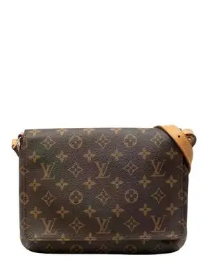 LOUIS VUITTON 1999 Monogram Musette Tango - Brown