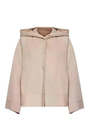Max Mara Hooded Pea Coat - Neutrals