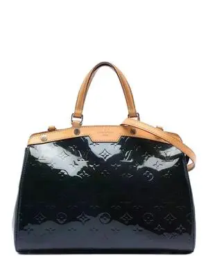 LOUIS VUITTON 2013 Monogram Vernis Brea Mm Satchel - Blue