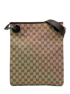 Gucci Gg Canvas Eclipse Crossbody Bag 2000-2015 - Brown