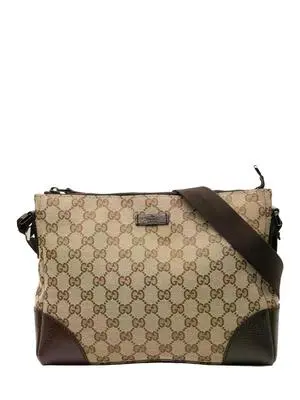 Gucci Gg Canvas Crossbody Bag - Brown