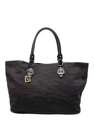 Fendi Canvas Tiger Print Tote Bag - Black