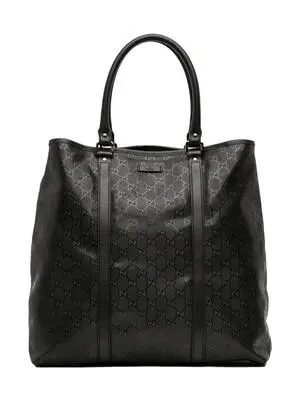 Gucci Gg Imprime Joy Vertical Tote Bag - Black